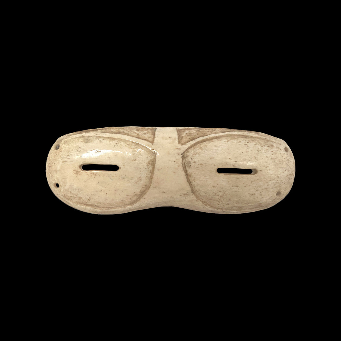 Lunettes de Neige Inuit en Os de Caribou (Alaska) | Aloha Antiquités