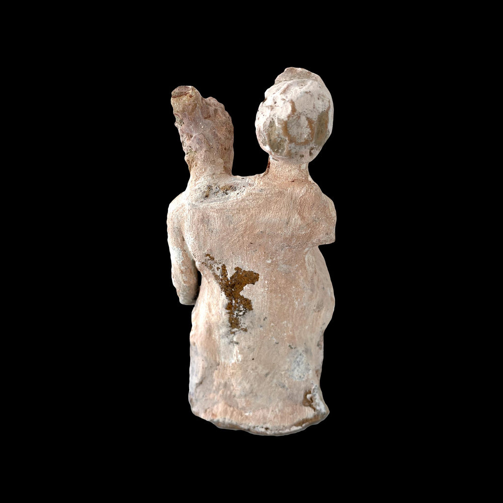 Nymphe et Satyre en Terre-Cuite (Rome) | 2000 ans | Aloha Antiquités