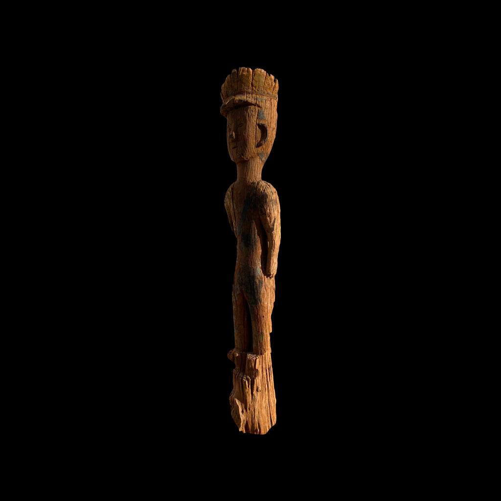 Statue Funéraire Jaraï (Vietnam) Soldat | 84 cm | Aloha Antiquités
